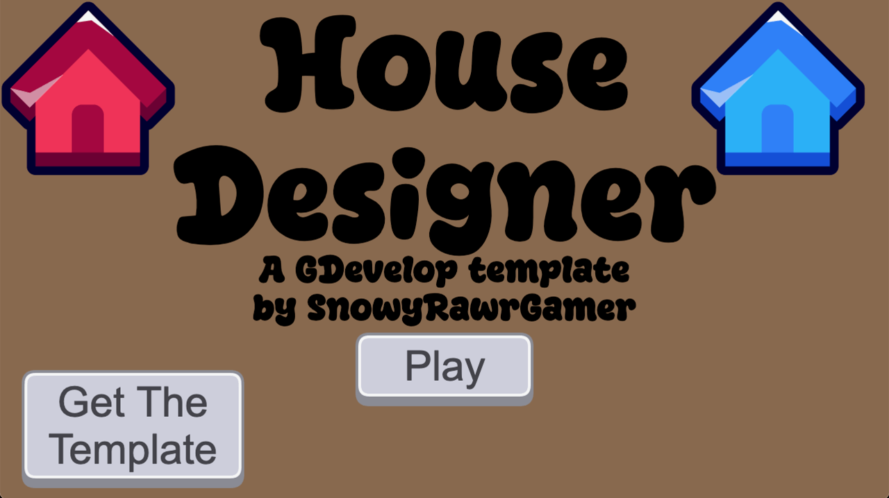House Designer - a premium game template for GDevelop. | GDevelop